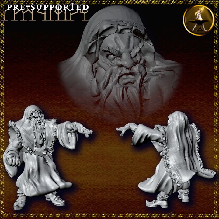 3D Printable Mind Master 1/4 - Mental Blast by Black Anvil Miniatures